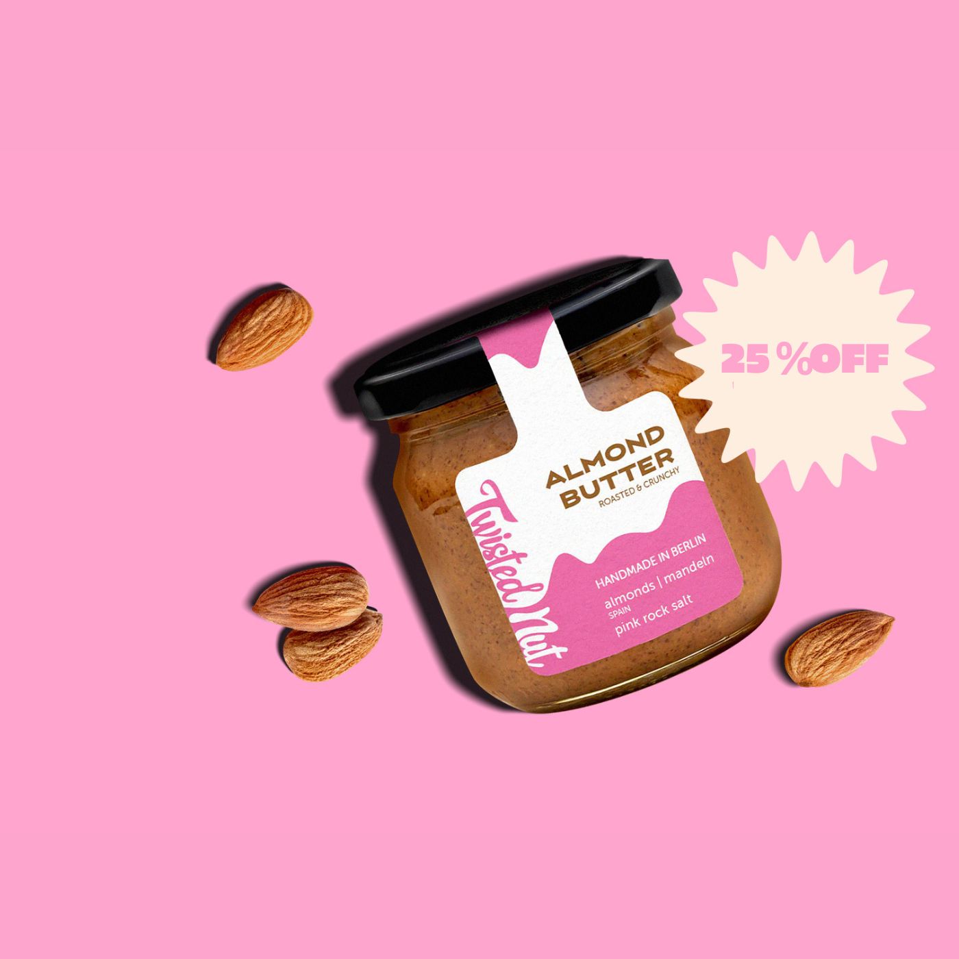 Almond Butter – Twisted Nut | Berlin's Nut Butter Makers